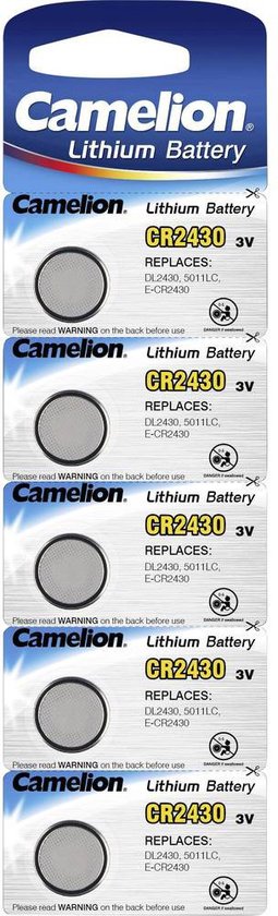 Camelion CR2430 lithium knoopcel batterij - 10 Stuks (2 blisters a 5 stuks) | bol