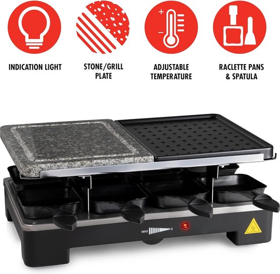 Lexium Bakplaat Electrisch - Tafelgrill - Grillplaat - Gourmet Plaat ...