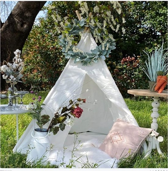 Tipi Tent - Voor Kinderen - Pop Up Tent - Speeltent - Vlaggen en ...