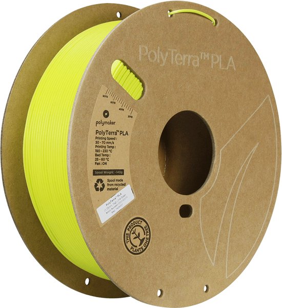 Polymaker PolyTerra Pla filament Lime Green 1.75 mm 1KG | bol
