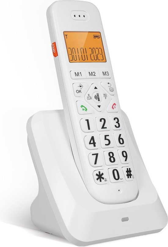 Senioren Dect Telefoon - Grote Toetsen & Cijfers & Letters ...
