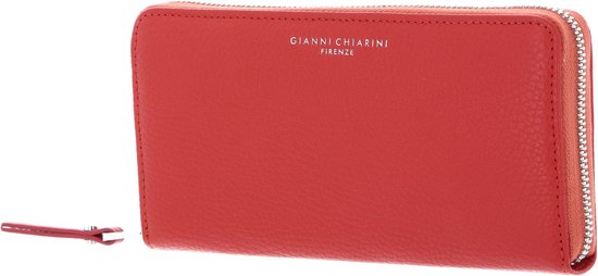 GIANNI CHIARINI Leren Portemonnee Wallets Grain Wallet Queen Red Rood | bol
