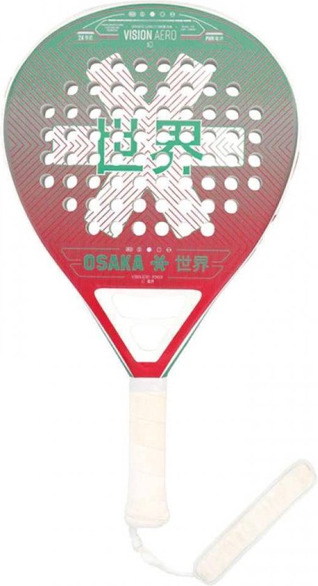 Osaka Vision Aero Power Padelracket Rood/Groen | bol