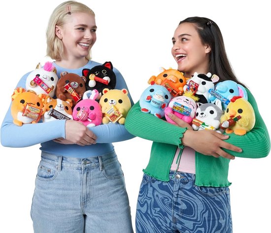 Snackles knuffel XL - Penguin Penelope met Baskin Robbin IJs 55 cm ...