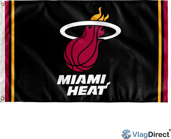 VlagDirect - Miami Heat vlag - Miami Heat basketbalteam vlag - 90 x 150 ...