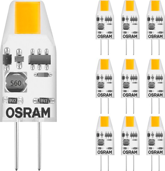 Voordeelpak 10x Osram LED Pin Micro Capsule G4 1W 100lm - 827 Zeer Warm ...