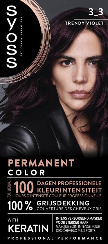 Syoss Baseline 3-3 Trendy Violet Haarverf 3 stuks | bol