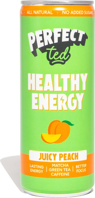 Perfect Ted - Matcha Energy Drink - Juicy Peach 12x | bol