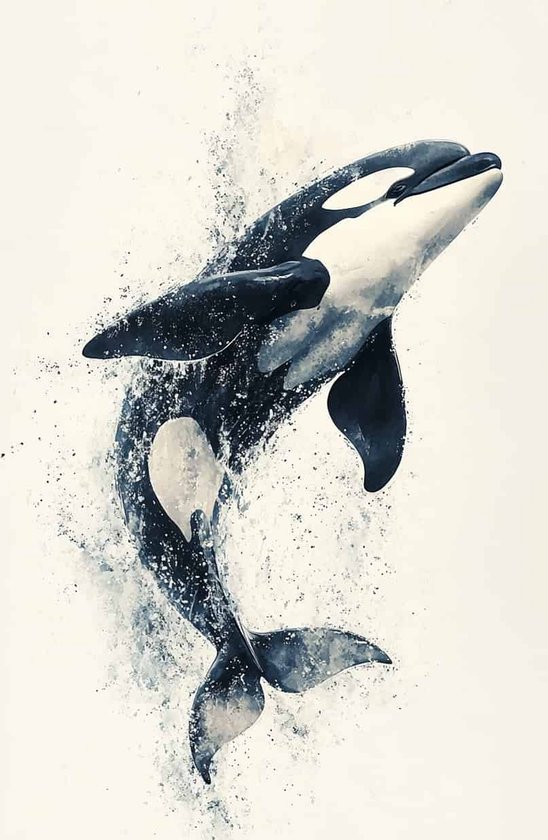 Orka Poster | Dieren Poster | Walvis Poster | Oceaan Poster | Creatief ...