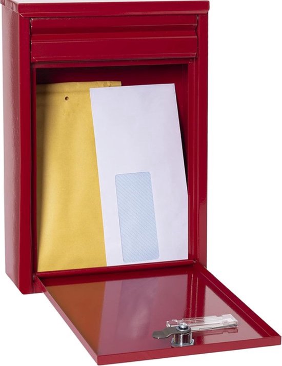 Brievenbus of Doorwerpbrievenbus van Verzinkt Staal | Formaat S (DIN A5 ...