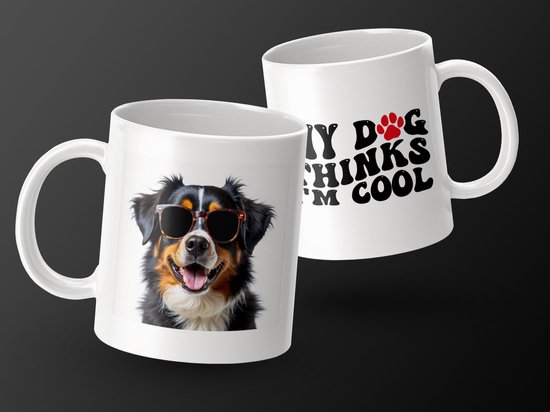 Leuke mokken met hond met bril grappige mokken voor hondenliefhebbers ...