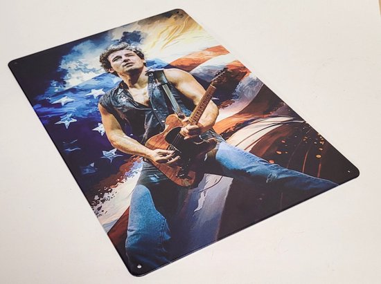 Bruce Springsteen USA Reclamebord van metaal METALEN-WANDBORD ...