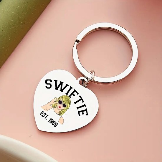 Taylor Swift Sleutelhanger - Swiftie - Keychain - Staal | bol