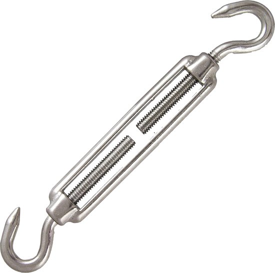 (1 STUKS) M8 SPANSCHROEF HAAK-HAAK RVS-A4 (AISI 316) KABELSPANNER ...