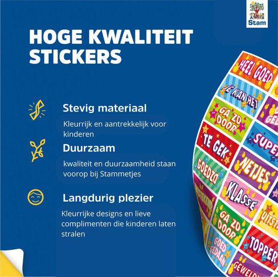 Stammetjes Beloningsstickers met Complimenten - Zelfvertrouwen ...