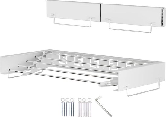 White-label Wanddroogrek - Droogrek Inklapbaar - Wasrek - Droogtoren ...