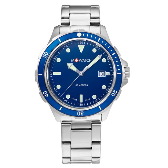 M+Watch by Mondaine - Aqua Steel Blue WBX.45240.SJ - Swiss Made ...