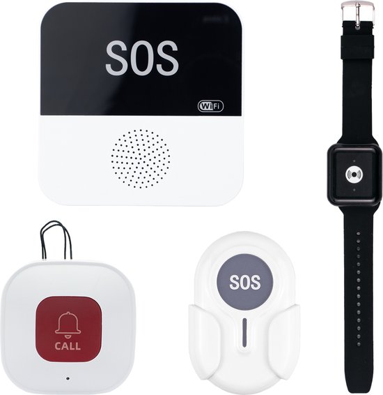 DIGICIEN - Alarmknop Set Basis Plus (AHVZ) – Inclusief Basisstation ...