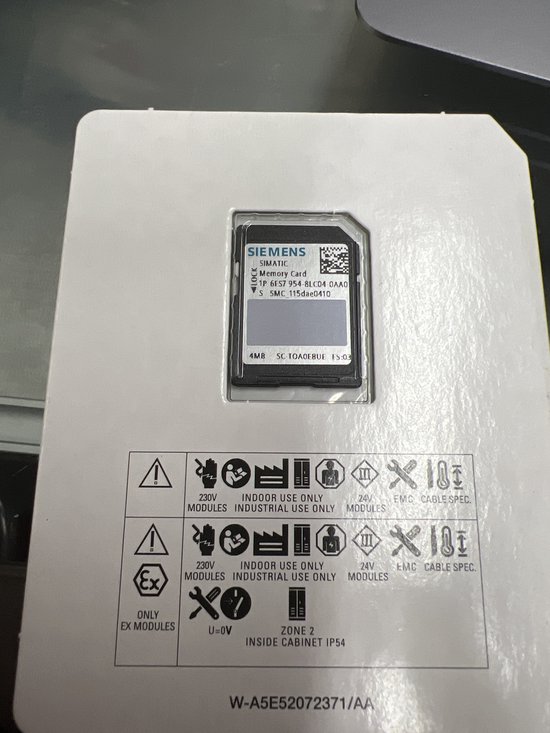 Siemens SIMATIC Memory Card 4MB – 6ES7954-8LC04-0AA0 – PLC ...