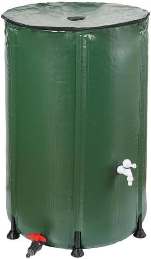 Famanu – Opvouwbare regenton – Regenwatertank voor buiten – Inhoud ca ...