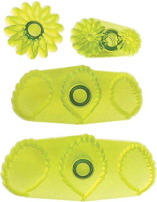 Set van 4 Diverse Uitsteekvormpjes voor Aardbeibladeren en Kelken ...