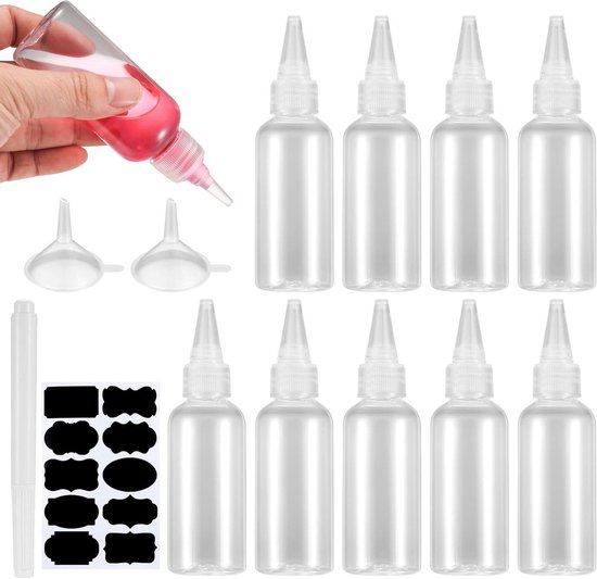 Provento - Knijpflessen set voor dressings en sauzen - 10 stuks (5x 100 ...