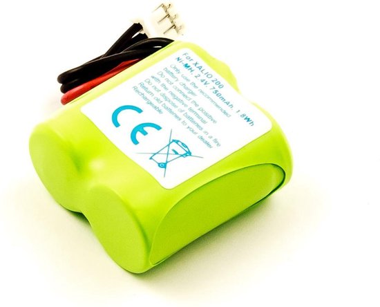 Batterij voor PHILIPS Magic Xalio 200, NiMH, 2,4V, 750mAh, 1,8Wh | bol