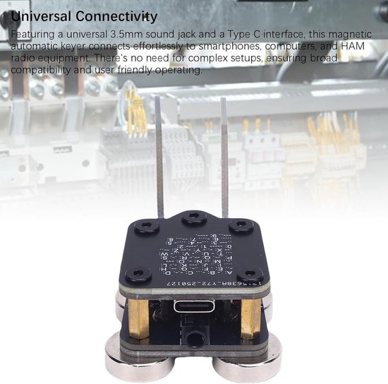 Mini CW Key Automatic Morse, Dubbele Paddle Code Key met Magnetische ...