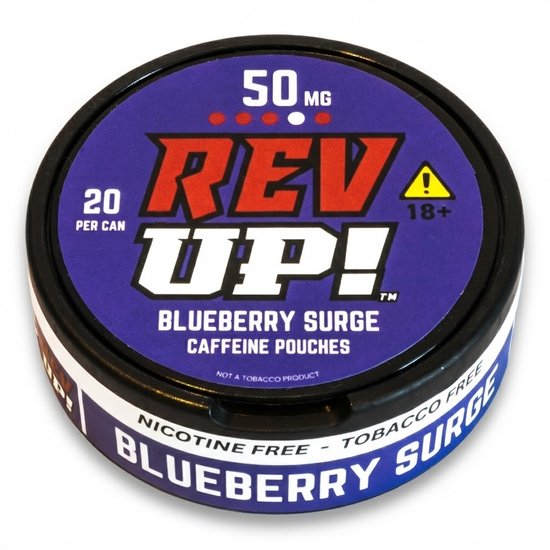 REV UP! Energy Pouches - Blueberry Surge - 50mg Cafeïne - Pre-Workout ...