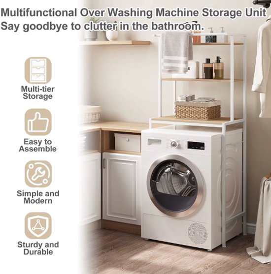 LabelOne Wasmachine Kast - Wasmachine Ombouw - Wasmachine Rek ...