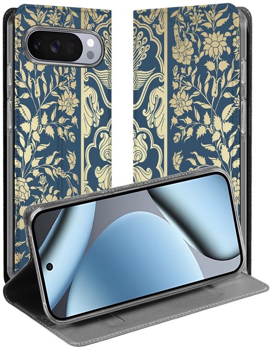 Google Pixel 10 Pro Smart Cover Hoesje Beige Flowers | bol