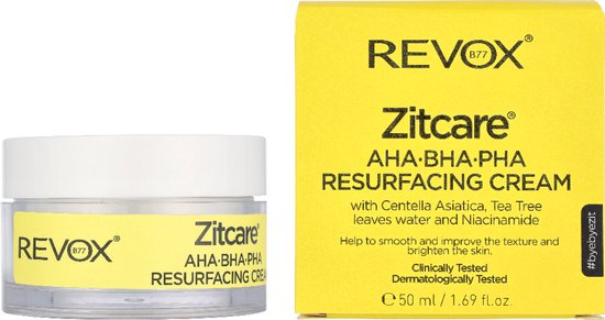 Revox - Zitcare AHA-BHA-PHA Resurfacing Cream - 50ml | bol