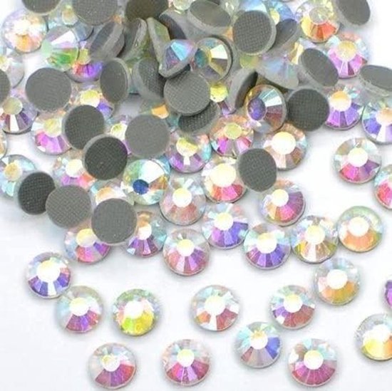 Strijkkralen Hotfix Strass Steentjes SS20 Kristal AB 5mm - 100 Stuks | bol