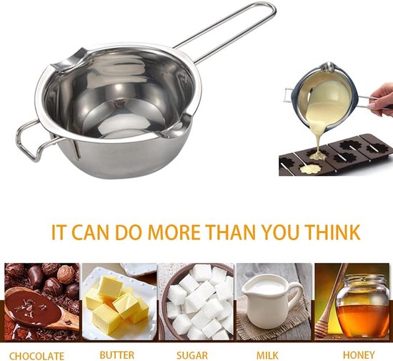 Universele Smeltpan RVS - Au-Bain-Marie Pan voor Chocolade & Boter ...