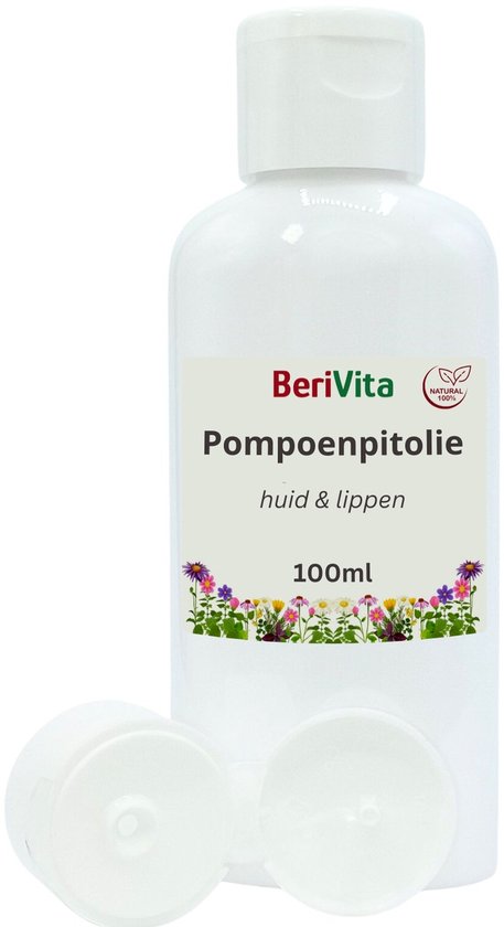 Berivita Pompoenolie Puur - Onbewerkt - Voor huid & lippen - Pumpkin ...