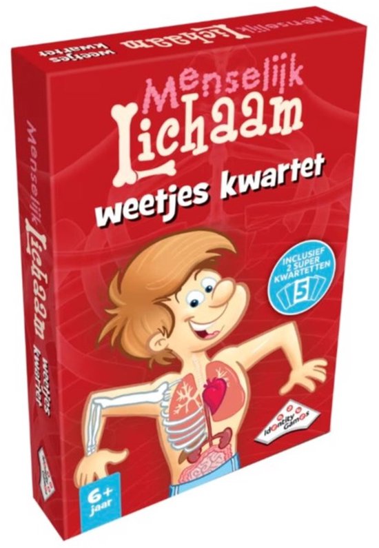 Het Menselijk Lichaam - Weetjes Kinder Kwartet - 5-pack - Klein ...