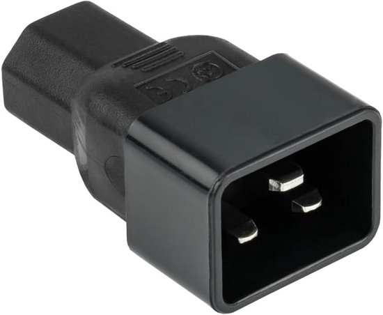 Stroomadapter C20 naar C13 Rechte Hoek Stekker voor Koude Apparaten ...