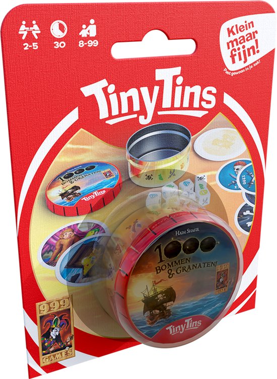 999 Games - Tiny Tins: 1000 Bommen en Granaten - Een grote buit in een ...