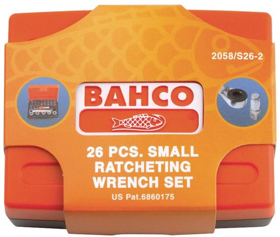 Bahco 2058/S26-2 26-delige Bit- en doppenset - 1/4'' | bol