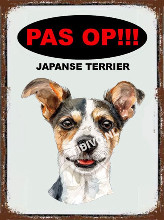 Japanse Terrier 17 - Met 4 Gaatjes + 4 Pluggen + 4 RVS Schroeven | bol