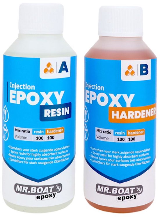 Injecteer epoxy - Houtrotstop 500 ml - Houtrot impregneer - 2 ...