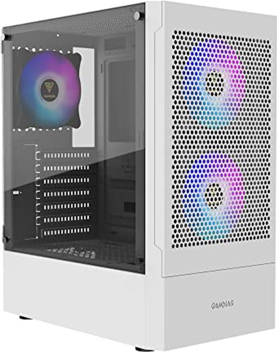 Gaming PC Behuizing met Gehard Glas en ARGB Ventilatoren - Mid-Tower ...