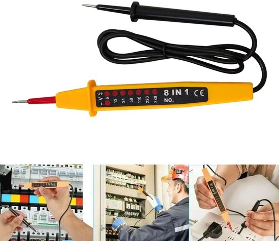 Vitdipy - Spanningstester - 8-in-1 Test Pen - Contactloze - 6-380V AC ...
