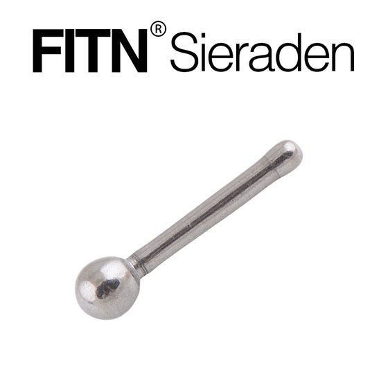 FITN-TNB-Titanium Neus Piercing-Zilver Kleurige-0.8*8*2mm-Barbell ...