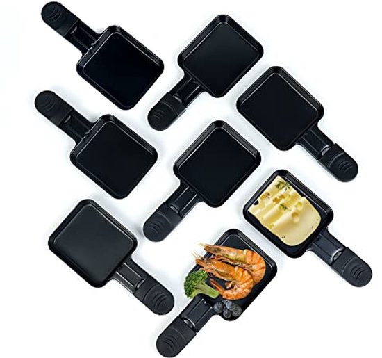 Mini Raclette Pannetjes met Antiaanbaklaag - 8 Stuks | bol