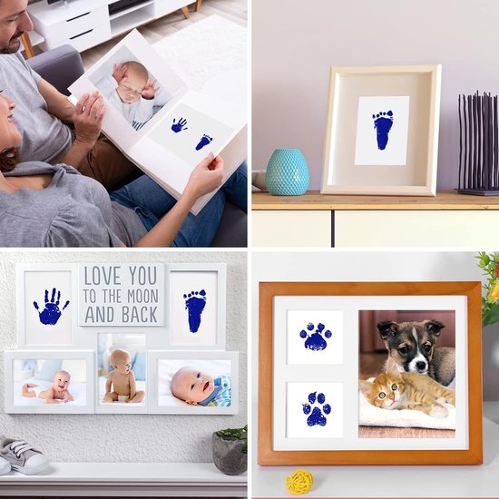 Baby Footprint Kit & Handprint Kit,3 Stuks Fotolijst Clay Kit voor ...
