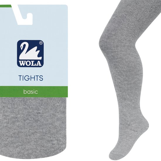 WOLA - Collants Smooth pour Enfants - Filles - Coton - Grijs (1 pièce ...