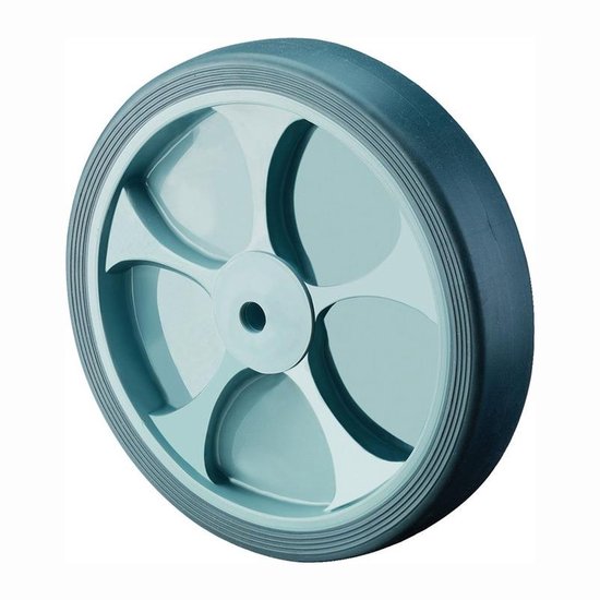 BS zwenkwielen rubber grijs Rollager Ø 200 mm 220 kg - B44.201 | bol