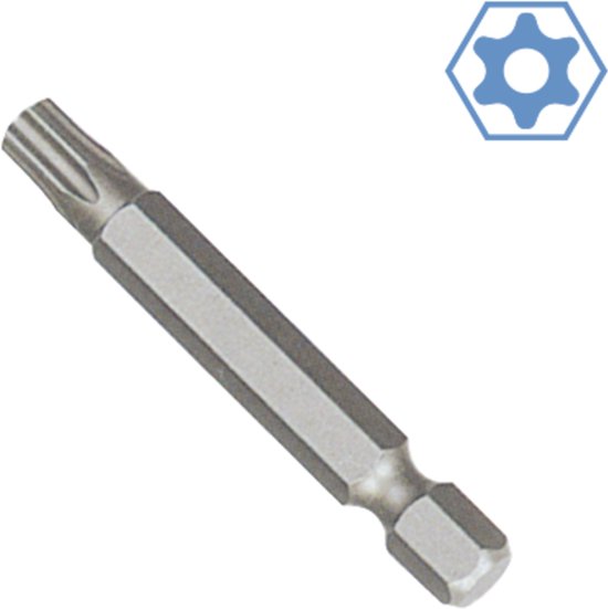 Torx Bit TT20 - Schroevendraaierbit met Gat, 50mm, S2 Staal | bol