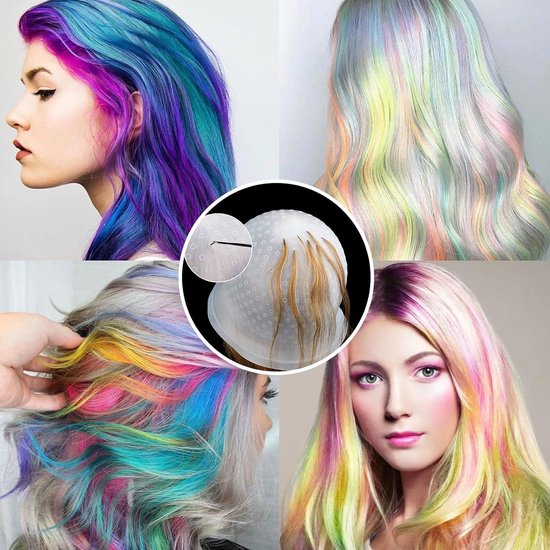 EXCITAT Siliconen Highlight Cap - Haarkleurkap - Met Naalden - Voor ...